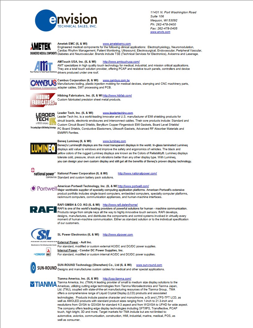 Envision Technical Sales